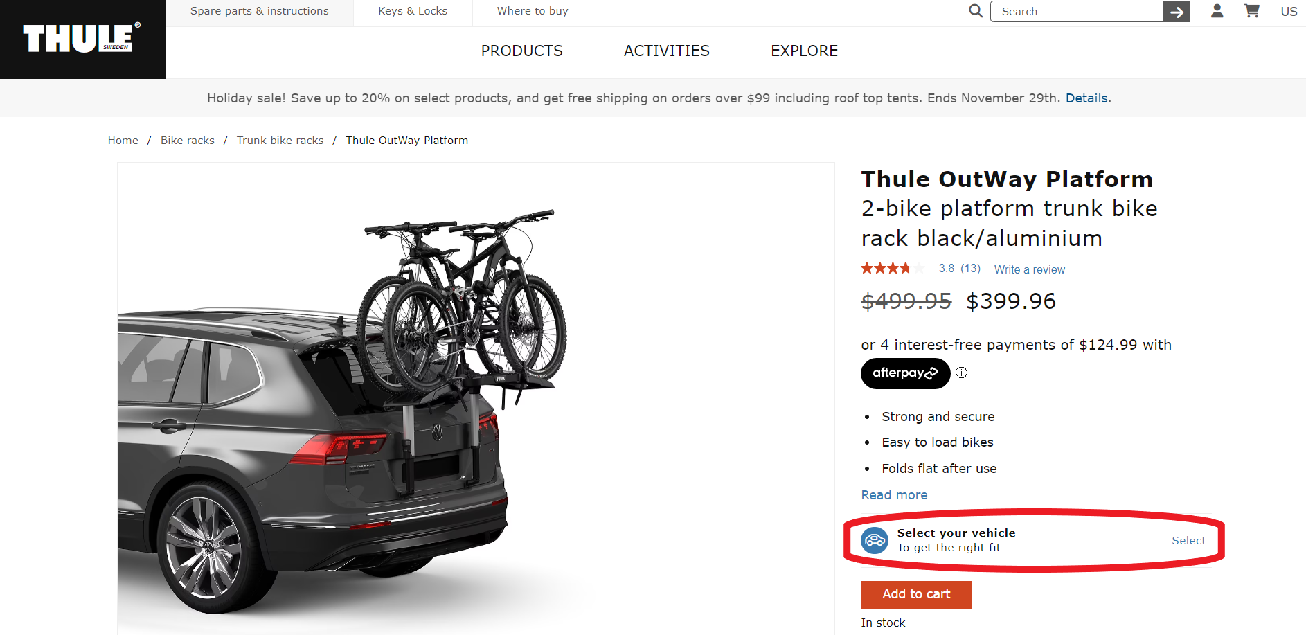 Can Thule products be attached to my vehicle?